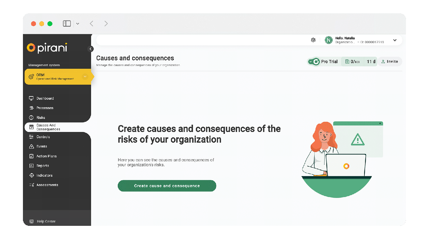 Manage causes and consequences of your risks