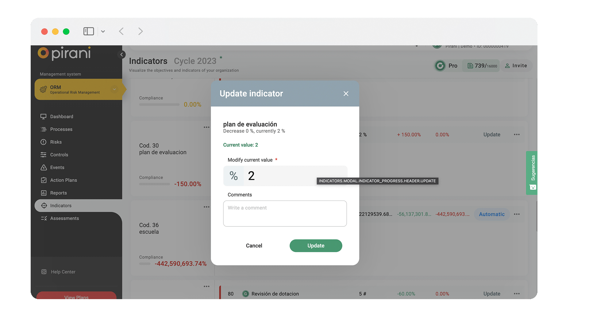 Indicators Module