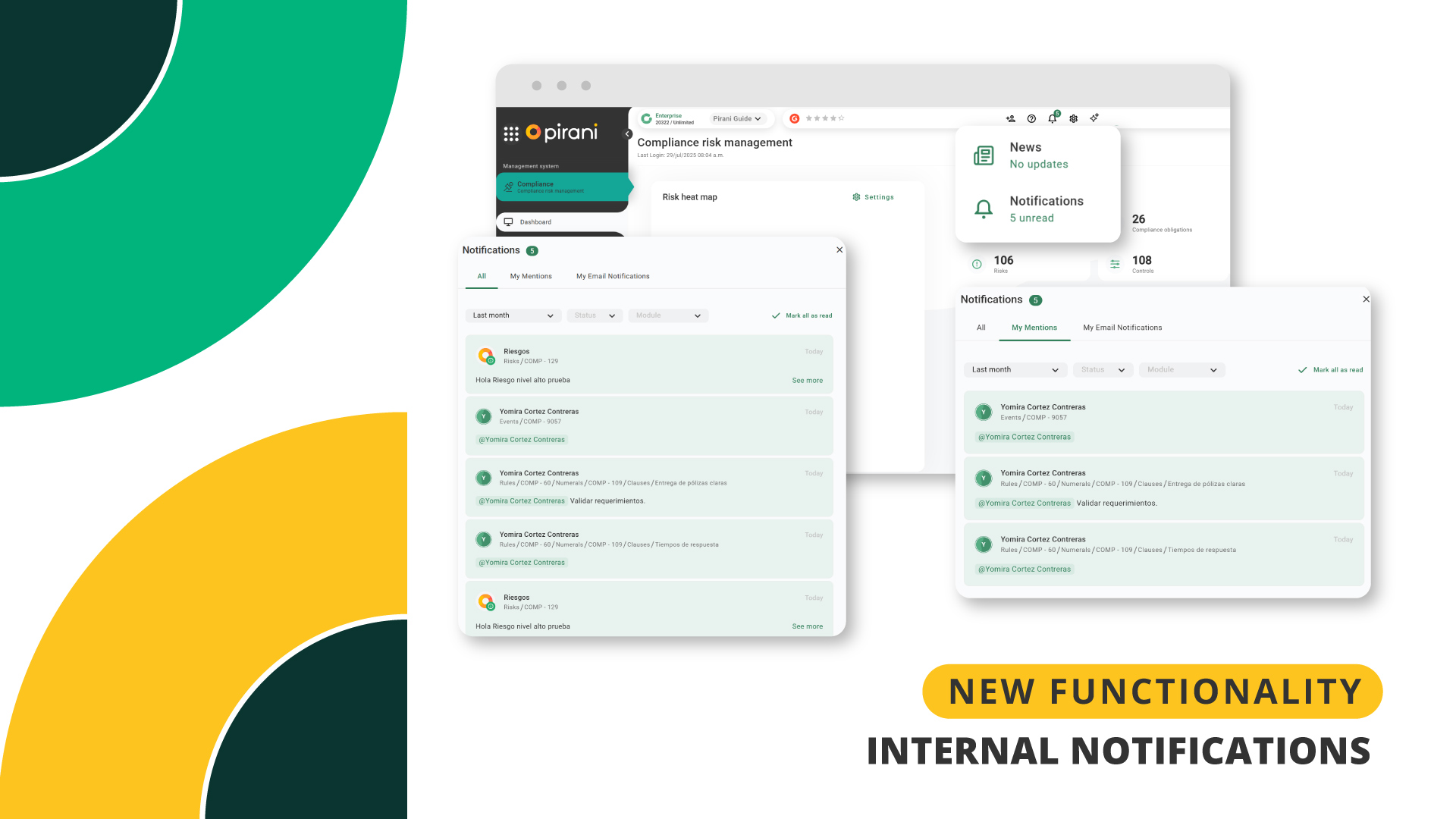 Enhance Risk Management with Internal Notifications in Pirani