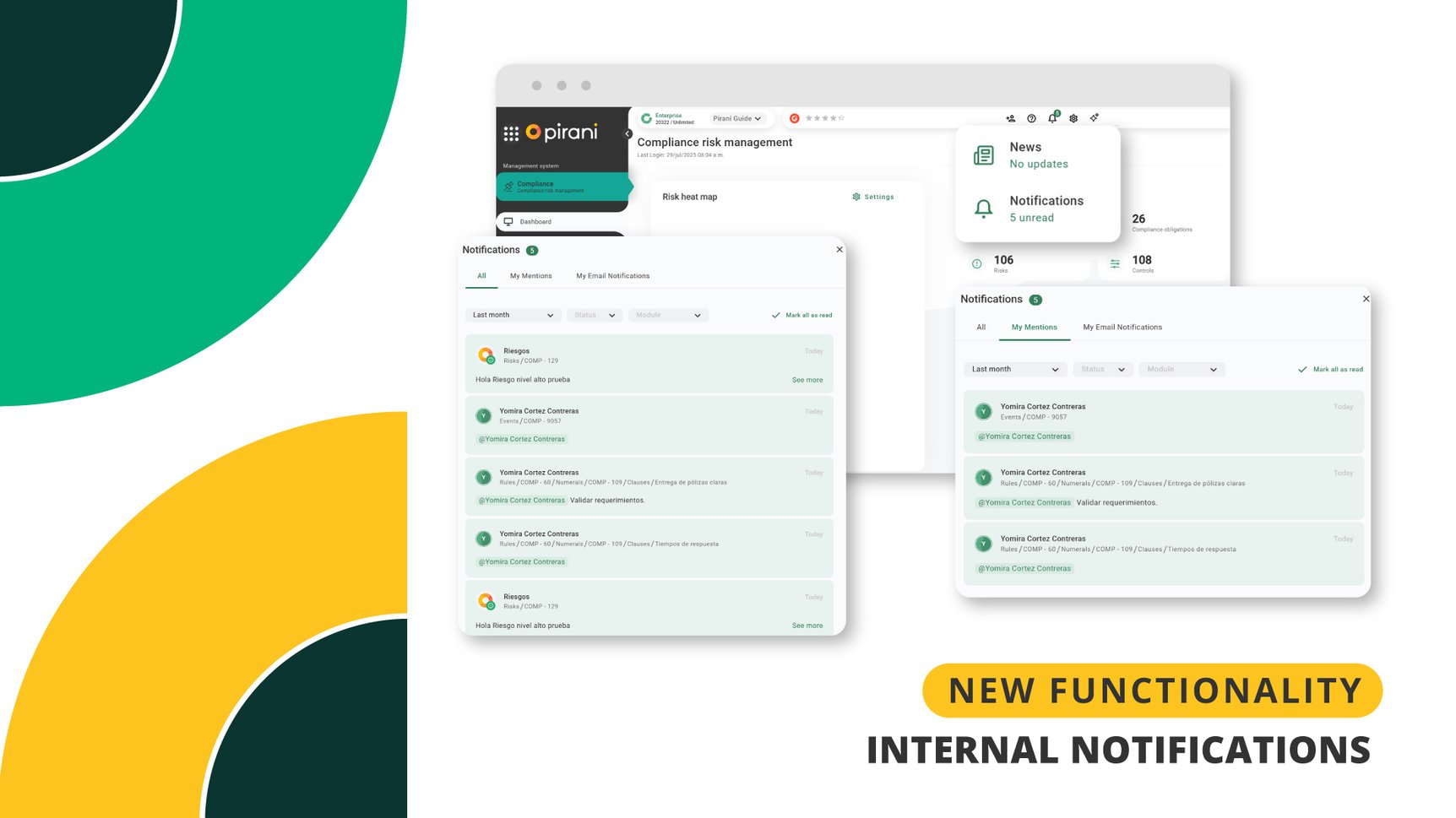 Enhance Risk Management with Internal Notifications in Pirani