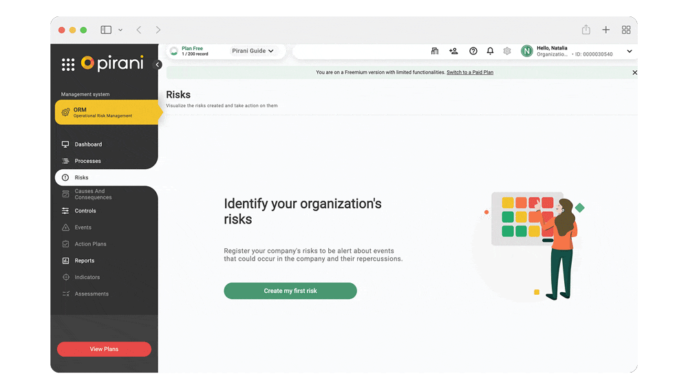 Free plan arrived in Pirani